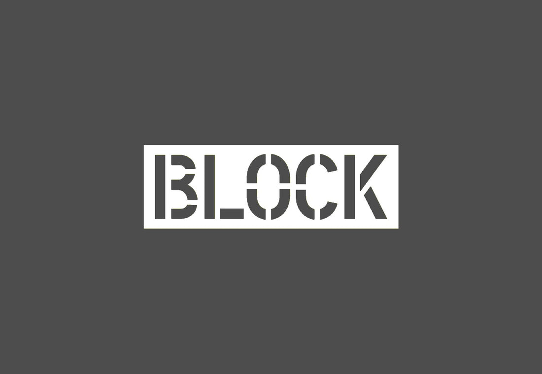 Block Stencil – Canada Stencil and Sign