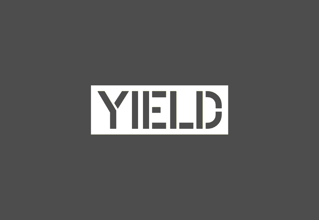 Yield Stencil – Canada Stencil and Sign